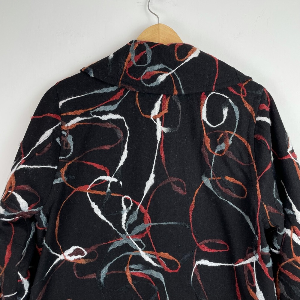 Maralyce Ferree Art To Wear Embroidered Print Swirl B… - Gem